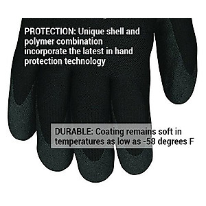 MCR Safety Memphis N9690S Black Unisex Protective Gloves, Size Small (Pack of 2)