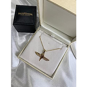 Baltinester Handmade IDF Wings Israeli Army Paratrooper Pendant in 14k Yellow Gold 20.5 x 30 mm Jewelry