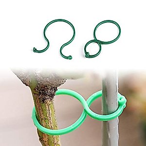 Plant Twist Clip Ties Garden Plant Support Clips Vegetables Tomato Vine Flower Clips Plant Locks for Securing Plants（100 Pcs ）