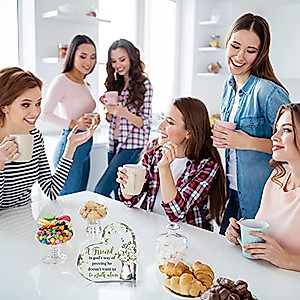 Christian Gifts for Friends Women Religious Gifts Birthday Friendship Gifts for Friend Inspirational Friend Gifts for Women Friend Glass Crystal Table Centerpieces Decor (Kapok Style)