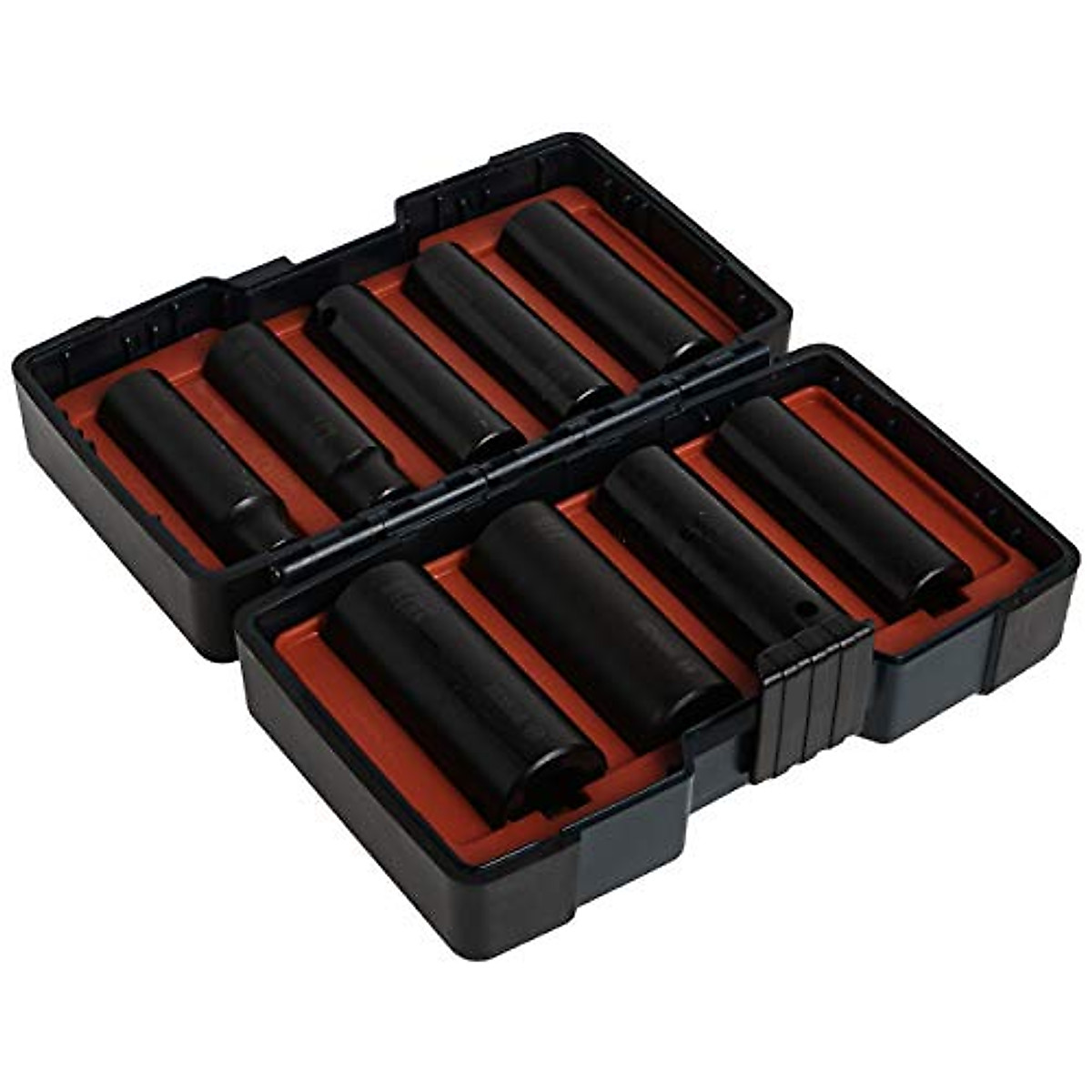 BOSCH 27286 1/2 In. Impact Tough Deep Well Socket Set, 9-Piece,Gray