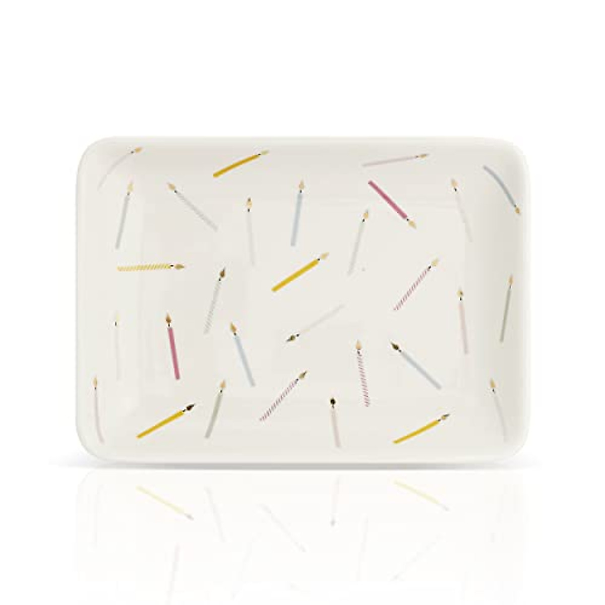 Happy 30th Birthday Gifts for Her - Ceramic Jewelry Dish with 30 Candles, One for Each Year - This Trinket Dish is sure to be a Treasured Gift for 30 Year Old Woman - 30th Birthday Gifts for Women