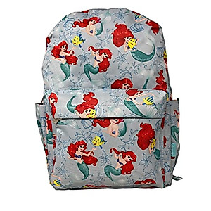 Disney The Little Mermaid Ariel All Over Print 16 Inch Backpack Multicolor