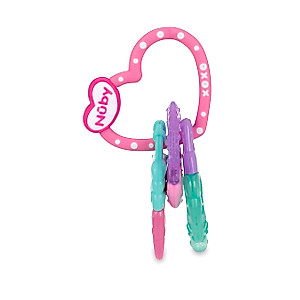 Nuby IcyBite Popsicle, Donut and Ice Cream Teether Ring - 3+ Months