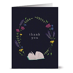 Note Card Cafe Thank You Cards with Envelopes | 72 Pack | Blank Inside, Glossy Finish | 6 Love of Reading Thank You Designs | Assorted Set for Greeting Cards, Occasions, Birthdays, Gifts