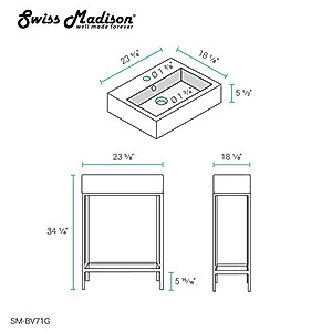 Swiss Madison Well Made Forever SM-BV71G, Gold
