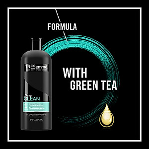 TRESemmé Cleansing Shampoo for Daily Use, Clean & Replenish Vitamin C and Green Tea Clarifying Shampoo Formula, 28 oz