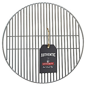 SMOKEWARE Stainless Steel Grill Grate – Compatible with Large Big Green Egg, Heavy Duty Gauge, 18 inches
