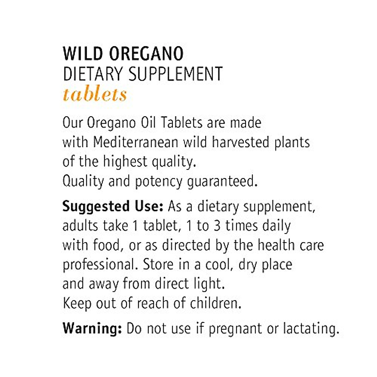 Teliaoils Wild Oregano Tablets from Oregano with Over 85% Carvacrol. Ideal to Boost The Immune System. Powerful antioxidant