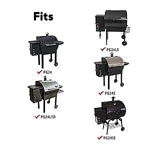 QuliMetal Grill Cover for Camp Chef 24 Pellet Grills, Model DLX 24, SmokePro 24, PG24, PG24LS, PG24S, PG24SE, PG24LTD, PG24XT, SG24, SmokePro DLX, Woodwind 24 Pellet Grills, Full Length Anti-UV 600D