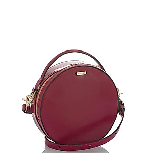 Brahmin Lane Leather Shoulder Bag Fuschia