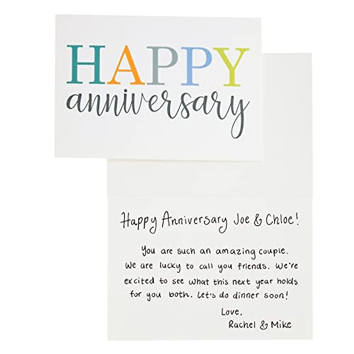 Juvale 36 Pack Happy Anniversary Cards with Envelopes for Work, Wedding, Employees, 6 Designs (Blank Inside, 4x6 In)