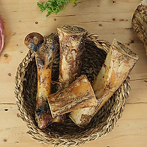 Pawstruck Natural 8-9” Meaty Bones for Dogs – Premium Single Ingredient Beef Femur Healthy Chew Made in USA – 1 Count