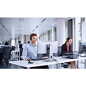 Jabra Evolve 75 MS Wireless Headset, Stereo – Includes Link 370 USB Adapter – Bluetooth Headset with World-Class Speakers, Active Noise-Cancelling Microphone, All Day Battery