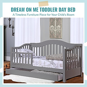 Dream On Me Toddler Day Bed, Steel Grey