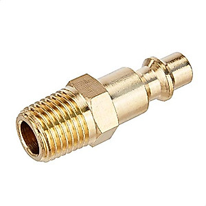 Amazon Basics Quick Connect Brass Air Coupler and Plug Kit - 1/4-Inch NPT Fittings - 14-Piece