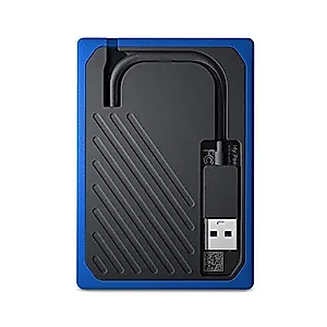 Western Digital 1TB My Passport Go SSD Cobalt Portable External Storage, USB 3.0 - Western DigitalBMCG0010BBT-WESN