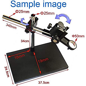 HAYEAR 41MP HD 1080P HDMI TV USB C-Mount Industry Microscope Camera Set 300X Lens 56LED Light Lamp Big Boom Stand Support UP Down Forward Adjust with Soldering Mat