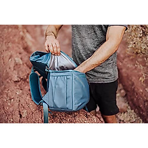 ONIVA Tarana Backpack Cooler made with Recycled Material, Soft Cooler Backpack, Upcycled Cooler Bag, (Aurora Blue)