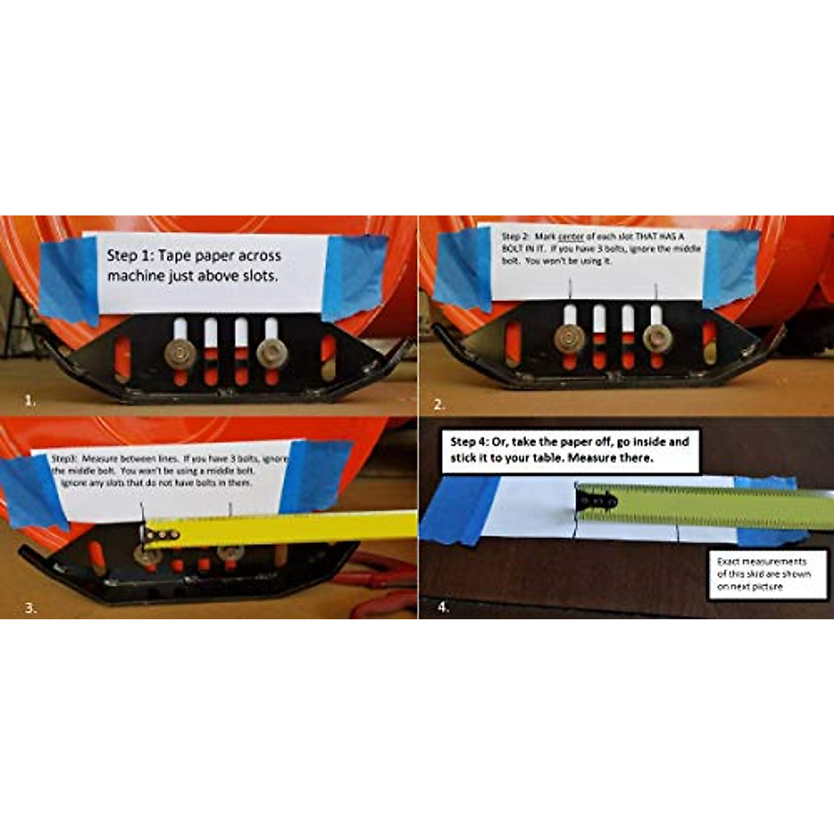 ARMORskids Heavy-Duty Snowblower Skid Shoes 2.75 inch Slot spacing