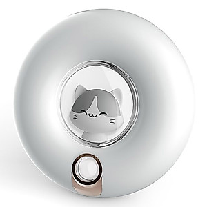 Cute Cat Motion Sensor Night Light Cordless Rechargeable Magnetic Nightlights Adjustable Brightness Stick Anywhere Cat Lamp for Kids Baby Bedroom Cabinet Closet Stairs Wall Lights for Hallway Nursery