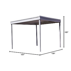 Arrow Sheds CP1010 Free Standing Car Port, 10 by 10-Feet