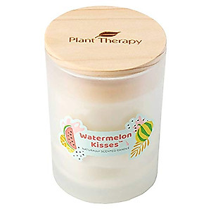 Plant Therapy Watermelon Kisses Aromatherapy Candle - Vegan Soy & Coconut Wax, 8 oz, Long Lasting, Hand Poured in The USA, Scented with Essential Oils