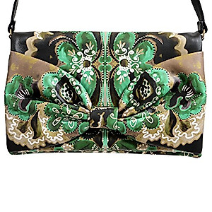 Red Valentino Women's Multi-Color Bow Decorated Clutch Shoulder Bag