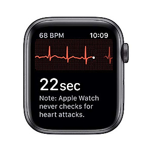 Apple Watch Series 5 (GPS, 44mm) - Space Gray Aluminum Case with Black Sport Band
