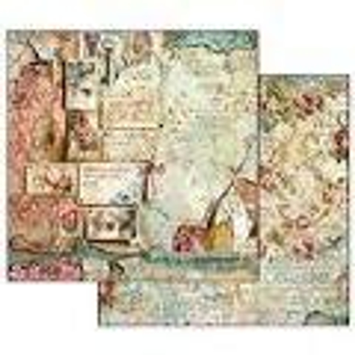 Stamperia Double-sided Paper Pad 12"x12" 10/pkg-time Is An Illusion, 10