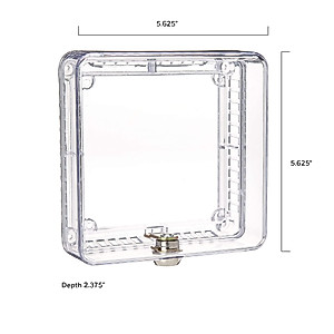 Genuine Honeywell Home CG510A Thermostat Guard, Small, Fits Thermostats 4.375H x 4.375W inches or smaller