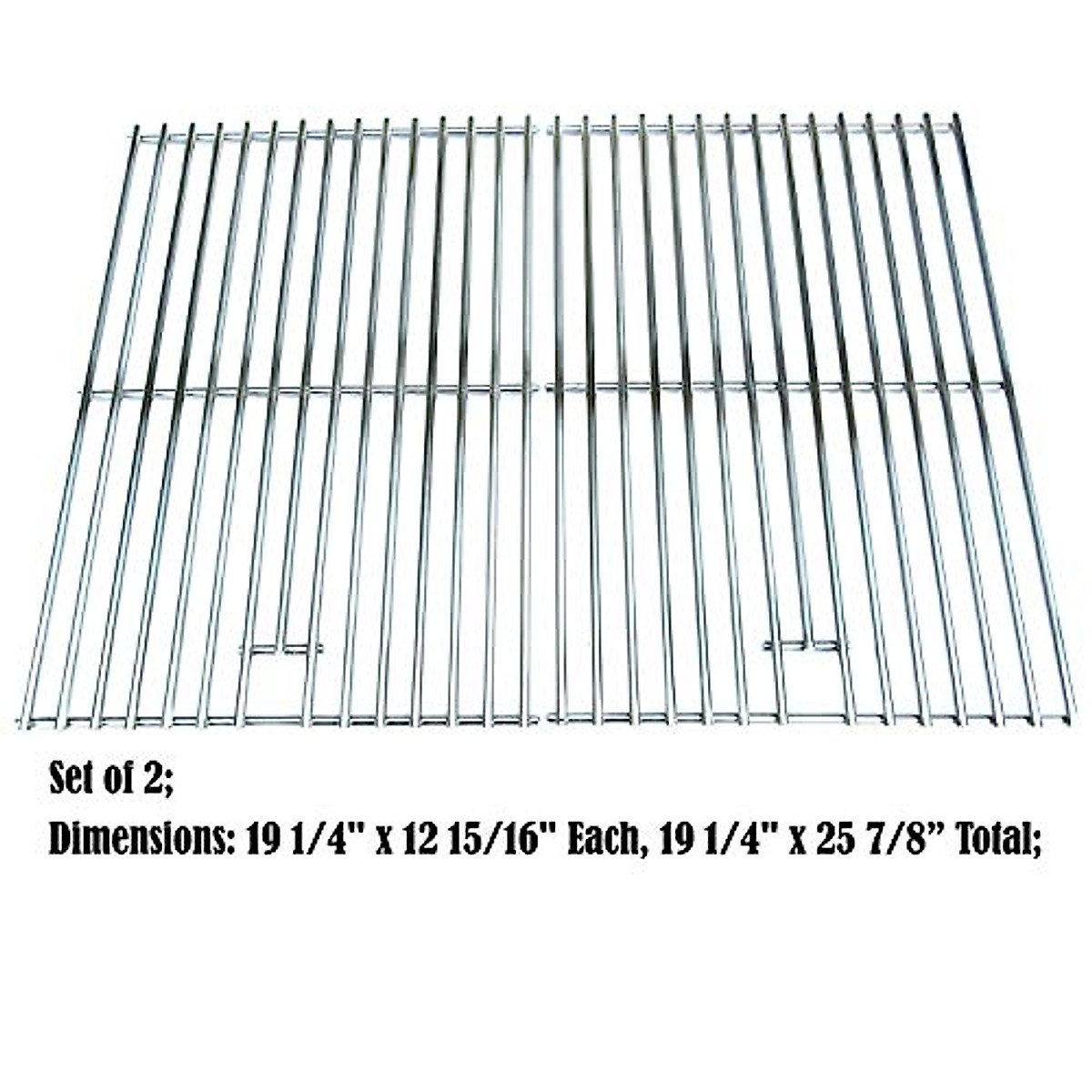 Direct Store Parts DS108 Solid Stainless Steel Cooking grids Replacement for Brinkmann, Jenn Air, Permasteel, Uberhaus Gas Grill