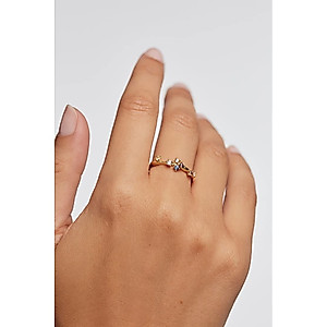 Ring P D Paola five AN01-210-12 gold plated silver