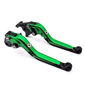 Niree Foldable Extendable Brake Clutch Levers for Yamaha YZF R1 2004-2008 YZF R6 2005-2016 R6S CANADA VERSION 2006 R6S EUROPE VERSION 2006-2007 Green
