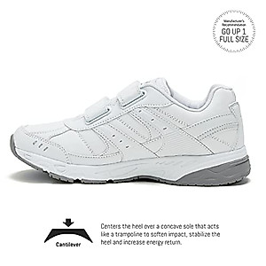 Avia Avi-Union II Strap Non Slip Shoes for Women – Comfort Safety Shoes for Work, Nursing, Restaurants, & Walking – White/Chrome Silver, 7 Wide