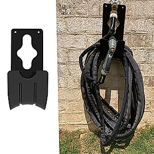 Hourleey Garden Hose Hanger, Heavy Duty Hose Holder Fit to 25ft 50ft 75ft 100ft Water Hose (1-Pack)