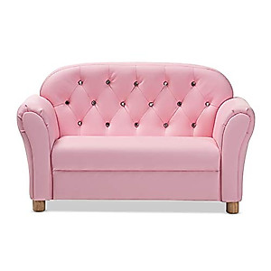 Baxton Studio Loveseats, Pink