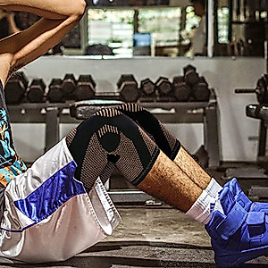 JIUFENTIAN copper Knee Braces for Knee Pain women and men(2Pack)-Knee sleeve copper knee compression sleeve for Arthritis,Joint Recovery,Workout, Running,and Sports(X-Large)