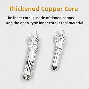 Witproton Solar PV Connector IP68 1500V 40A Hollow Tinned Copper Terminal Black 5 Pairs (2.5mm2~6mm2 (14AWG~10AWG))