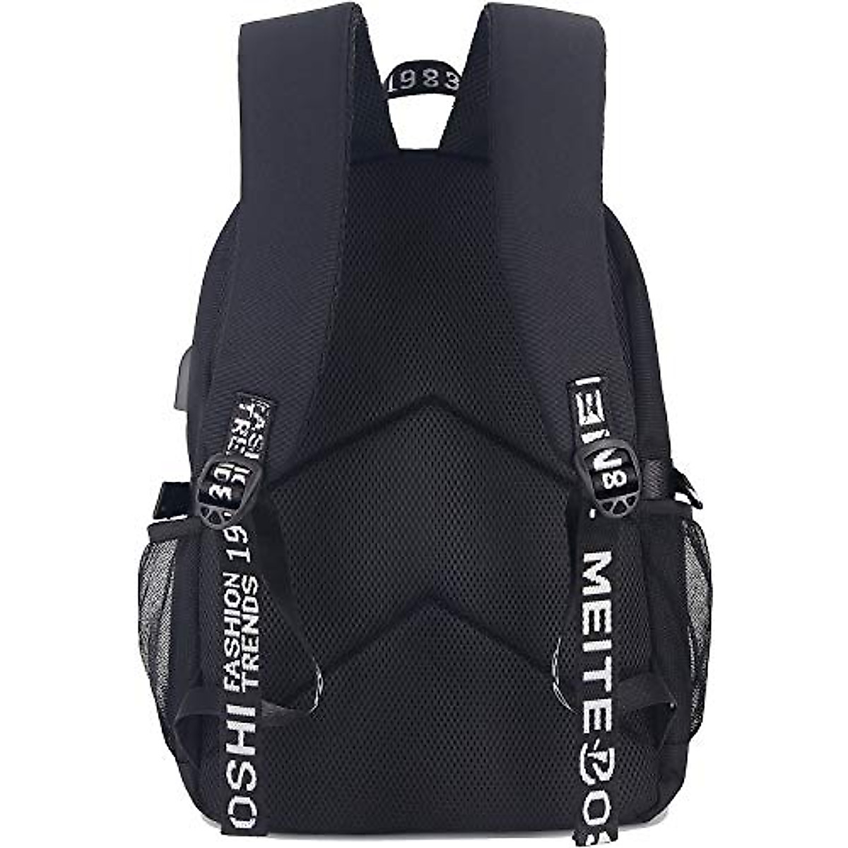 Roffatide Anime My Hero Academia Backpack Printed College School Bag Laptop Backpack with USB Charging Port & Headphone Port