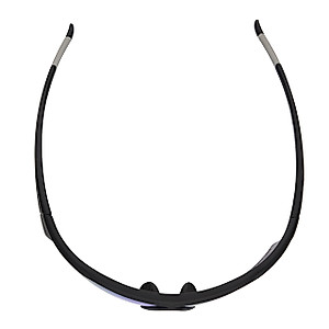 Rawlings Batter Up Youth Baseball Sunglasses, Matte Black/Sky Blue Mirror, 65mm