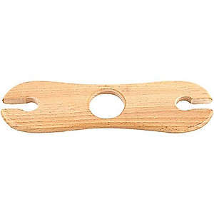 FRESCORR - Wine Bottle & Glass Holder - Handmade Wooden Counter Stand for Wine for Two Glasses & Bottle (Steam Beach Wood)