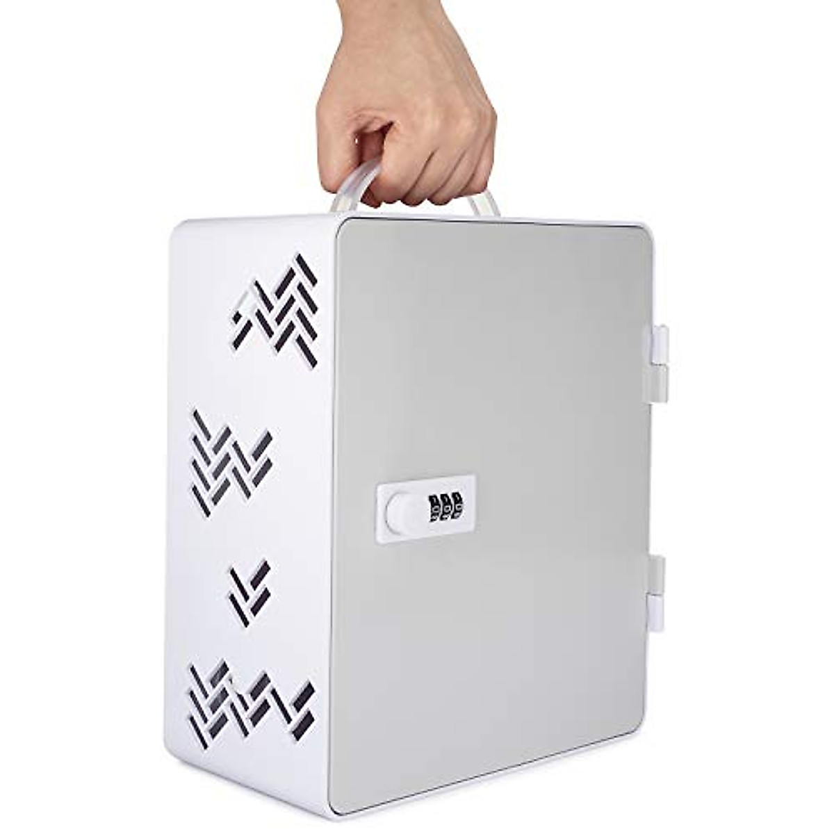 SHLOCKER Shower Caddy Locker Tote Best for Dorms, College, Coliving, Sharing Bathroom with Roommates or Family. Suction Cups, Lock, Mirror