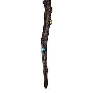 Ebros Hocus Pocus Stars and Moon Witch's Broom Magic Wand Cosplay Wands Witches Pagan Occult Decorative Magical Spells Sorcery Costume Prop Display Accessory