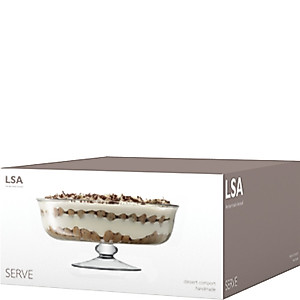 LSA International Serve Dessert Comport, 12.25", Clear