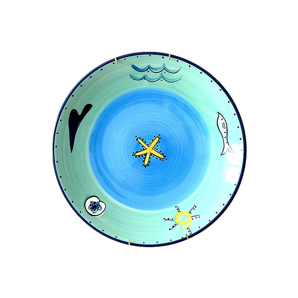 Xinlinke Plate Hangers for The Wall 8 inch Decorative Dish Display Tray Holder with Installation Hooks 5 Pack