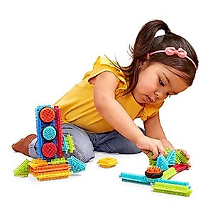 Battat- Bristle Blocks- STEM Interlocking Building Blocks- 36 pc Playset- Developmental Toys for Toddlers & Kid- Basic Builder Box- 2 Years +