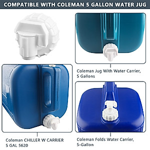 5-Gallon Water Jug Spigot, for 5 Gallon Coleman Water jug. Water Carrier Jug Replacement Faucet Assy. Compatible with Special Coleman 5 Gallon Water Carrier Model, Sealed and Durable Water Jug Spout.