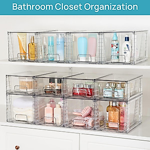 Vtopmart 4 Pack Large and 2 Pack 12''W Stackable Storage Drawers