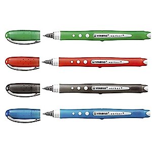 STABILO Worker Colorful Rollerball Pen, Blue